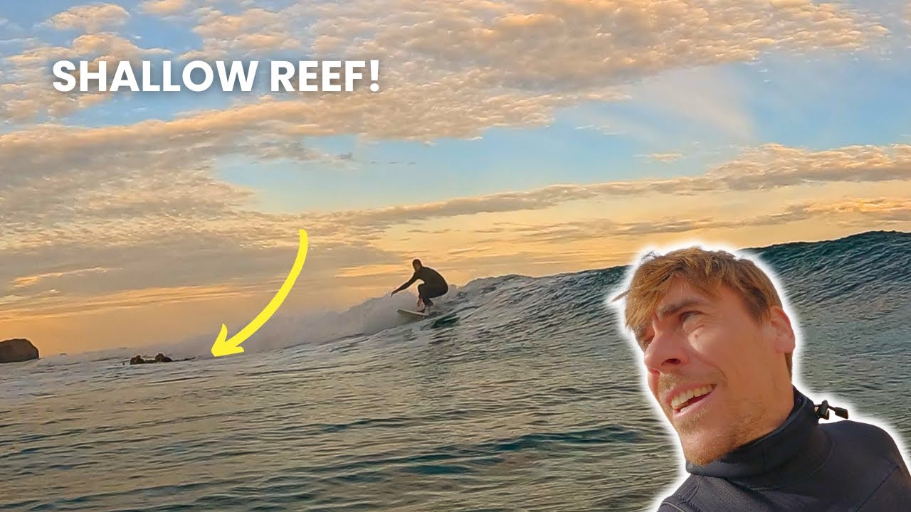 KNEE HIGH WAVES on a RAZOR SHARP reef - POV - YouTube