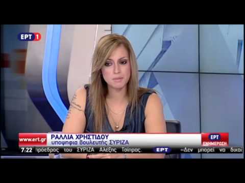 ΠΡΩΙΝΗ ΕΝΗΜΕΡΩΣΗ ΕΡΤ - ΡΑΛΛΙΑ ΧΡΗΣΤΙΔΟΥ | 17/9/2015 - YouTube