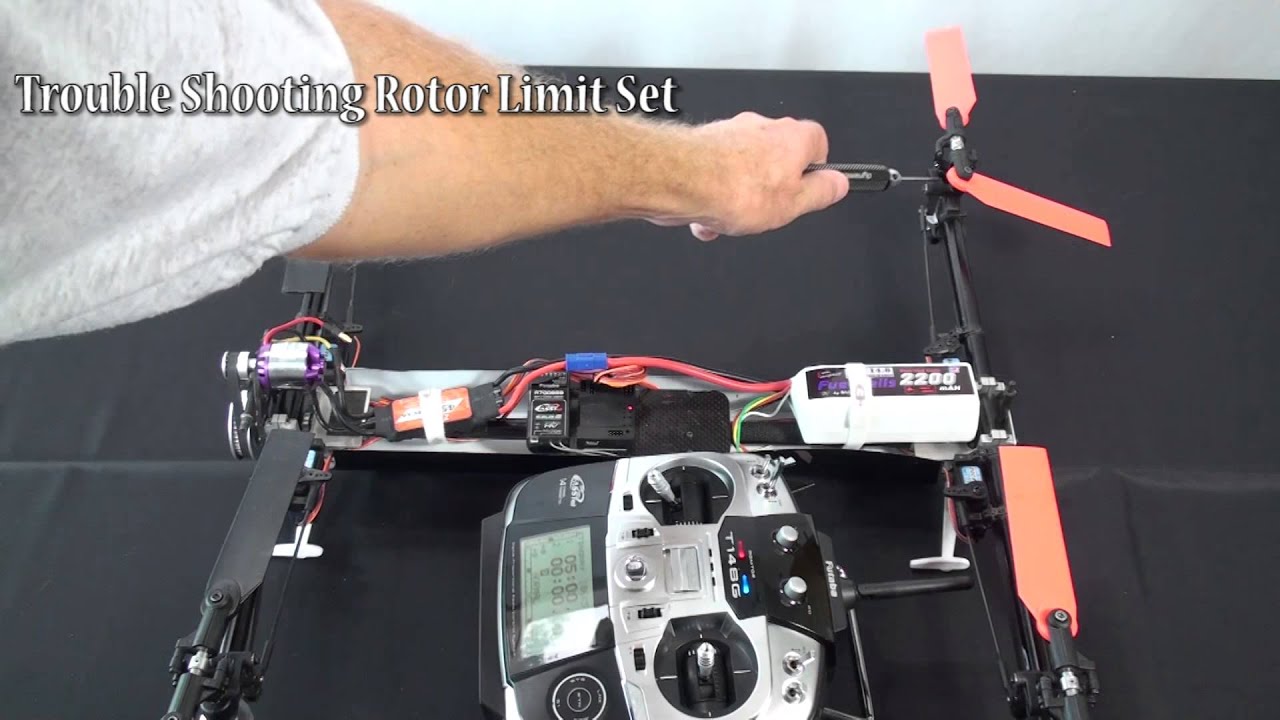 Stingray 500 Setup Vid #4e - Trouble shooting Rotor Limit Set - YouTube