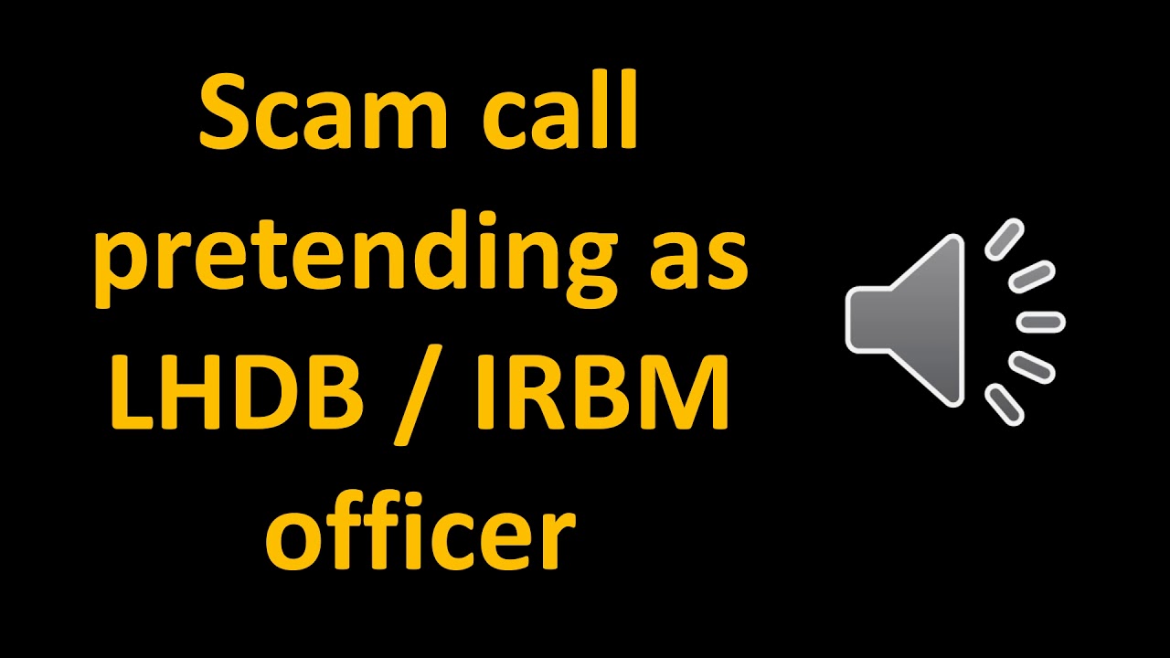 Scam Call pretending as LHDN - YouTube