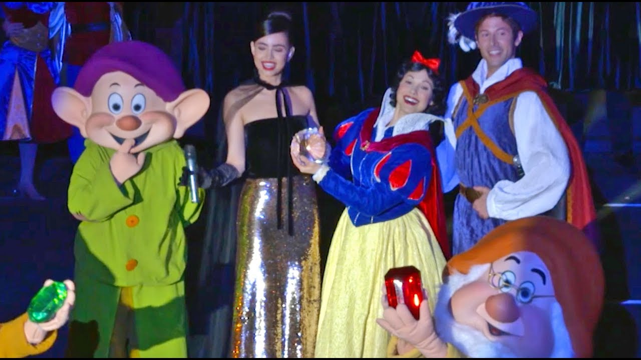 Sofia Carson, Snow White, Seven Dwarfs unveiling of Saks Fifth Avenue ...