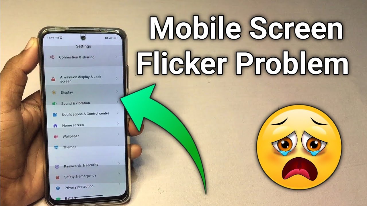 anti flicker mode, mobile screen blinding problem, Anti flicker option ...