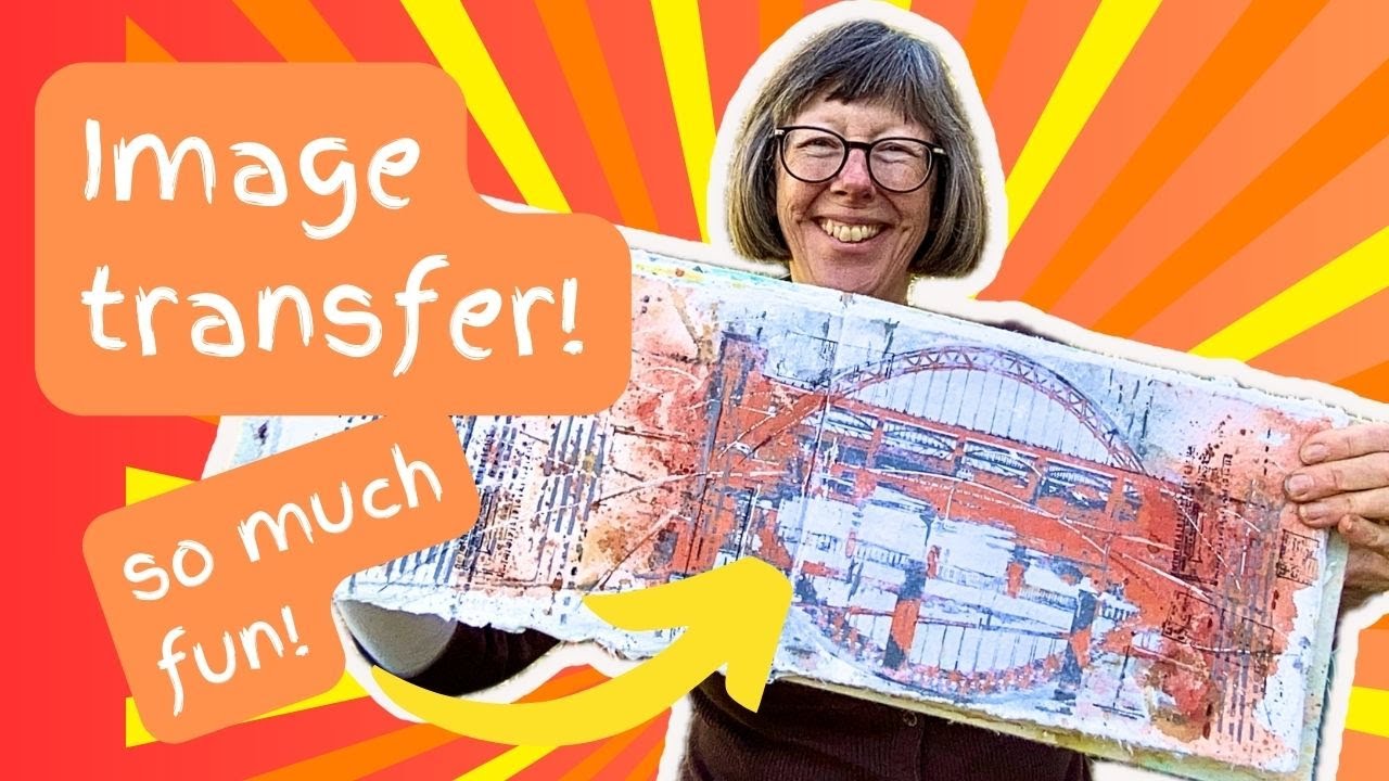How to do an easy image transfer | And use it to create journal pages ...