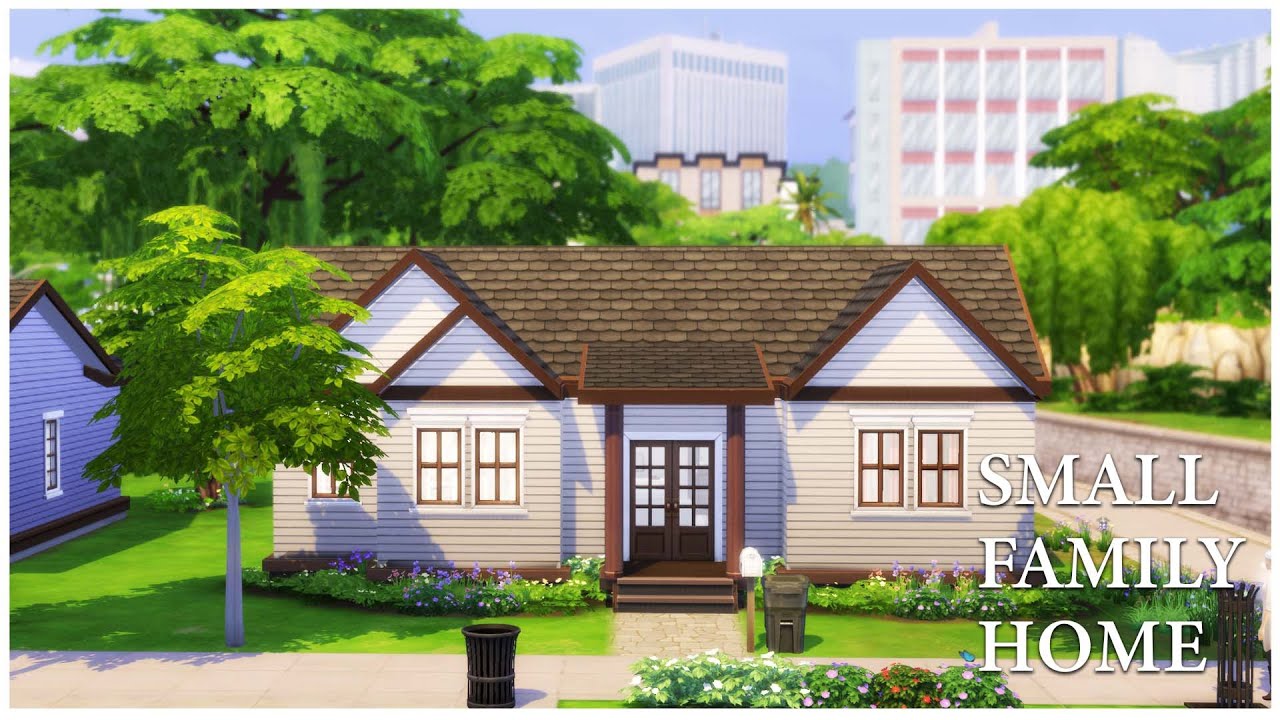 Small Family Home | Sims 4 - Speed Build - YouTube