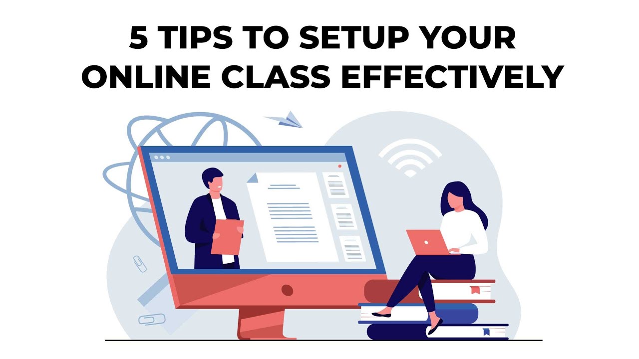 Here are some tips that will help you setup your online class ...