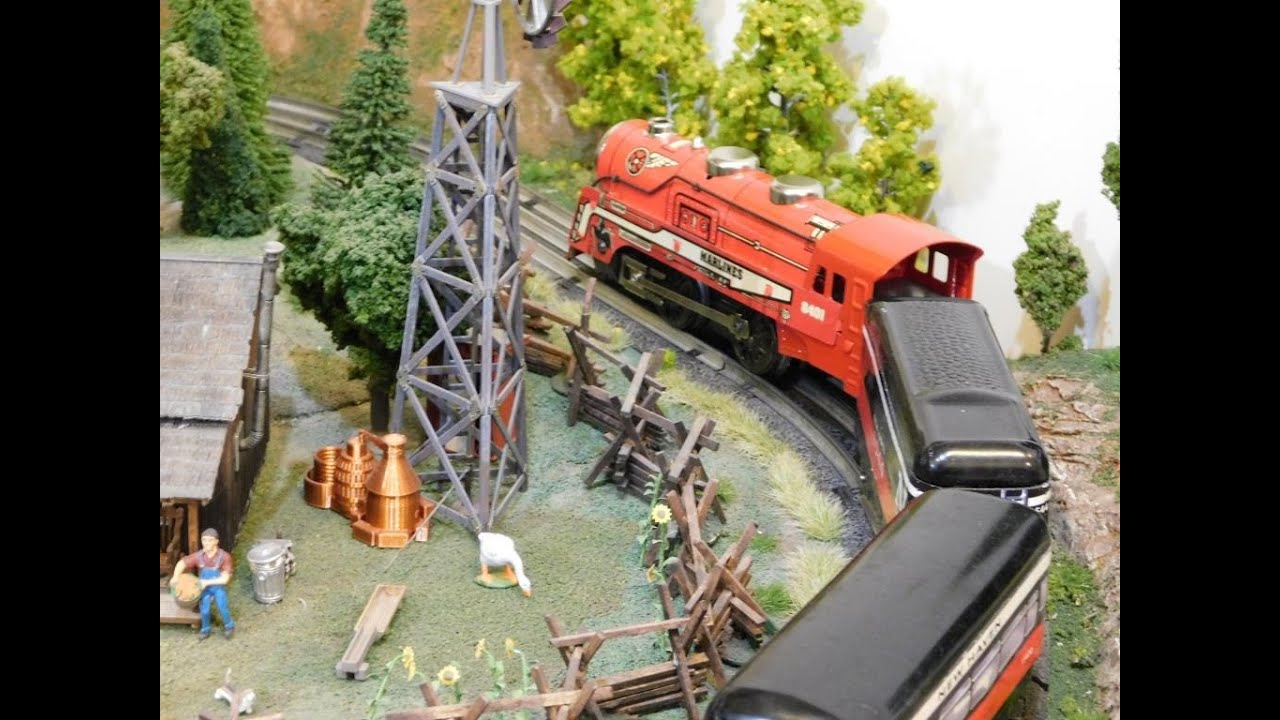 Running Marx Trains Again on The Edge of Town Layout #EoT - YouTube