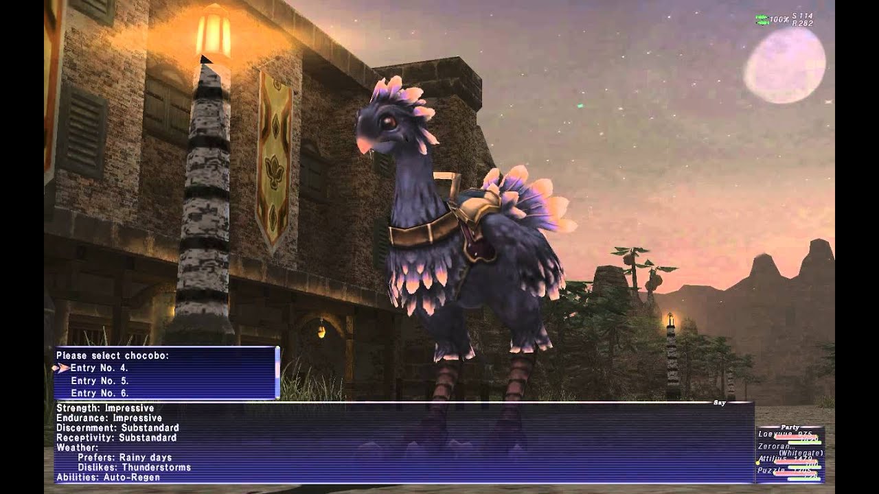 Chocobo racing チョコボレース C4 Chocobo Race (No. 129490) - paddock - YouTube