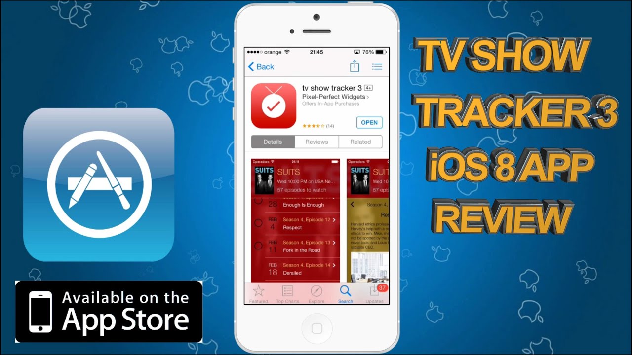 Tv show tracker 3 - iOS 8 app review - YouTube