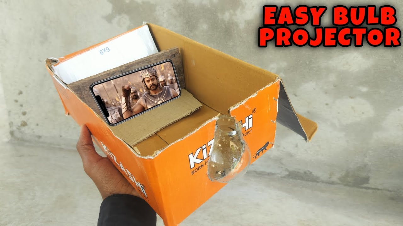 घर पर ही बनाया PROJECTOR | MAKE A DIY PROJECTOR | HOW TO MAKE PROJECTOR ...