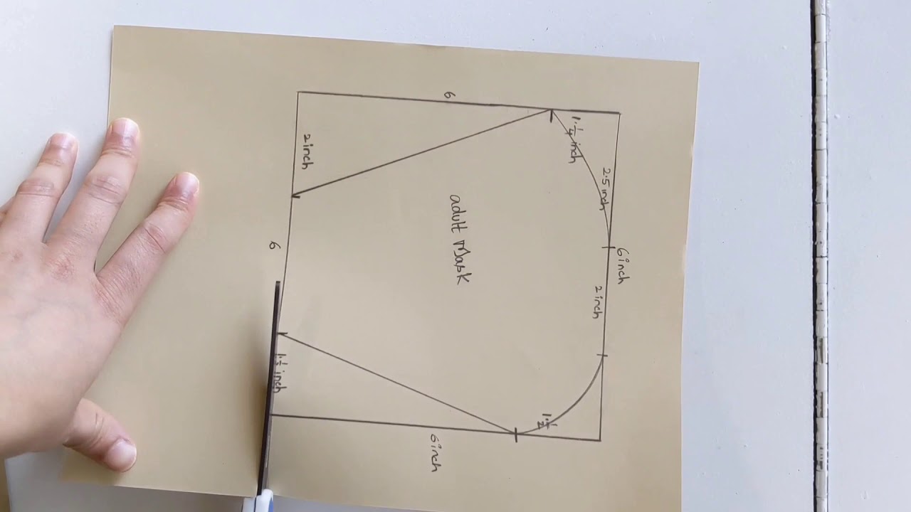 Tutorial for Adult Face Mask Pattern. perfect fit - YouTube