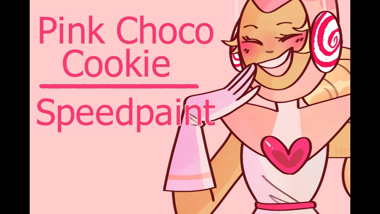 Pink Choco Cookie | Speedpaint - YouTube