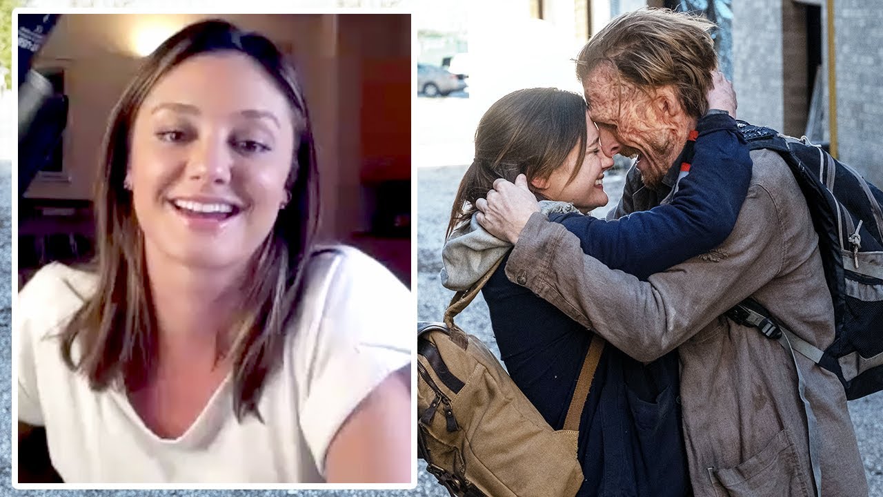 Christine Evangelista On Sherry and Dwight's Reunion on Fear TWD - YouTube