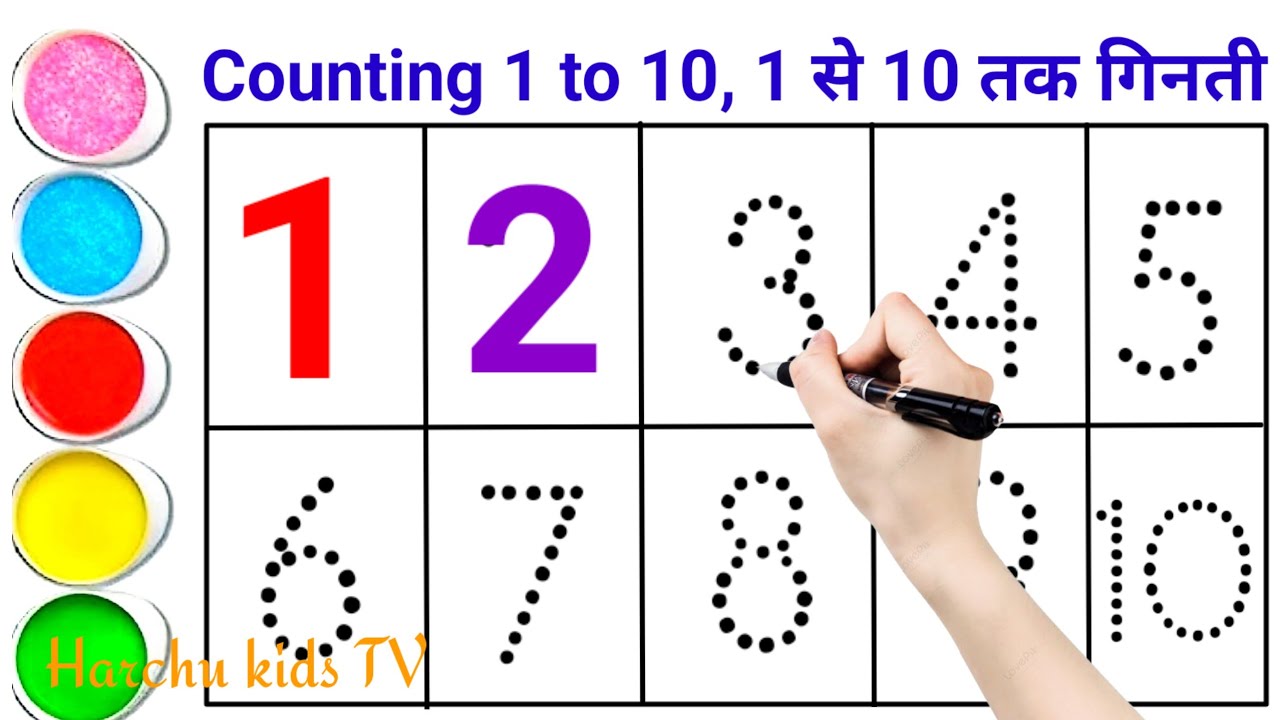 Counting 1 to 10 | 123 counting | 123 numbers | 123 song for kids - YouTube