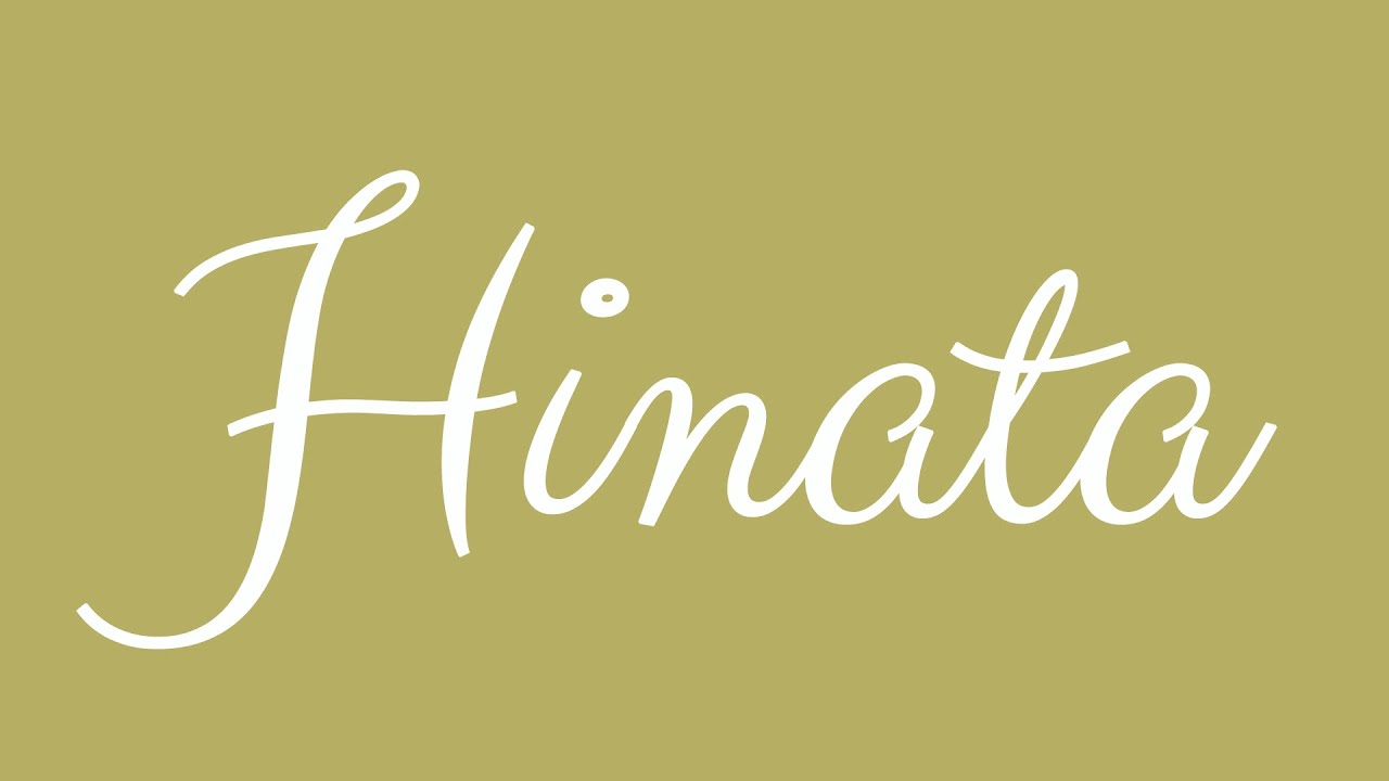 Learn how to Write the Name Hinata Signature Style in Cursive Writing ...