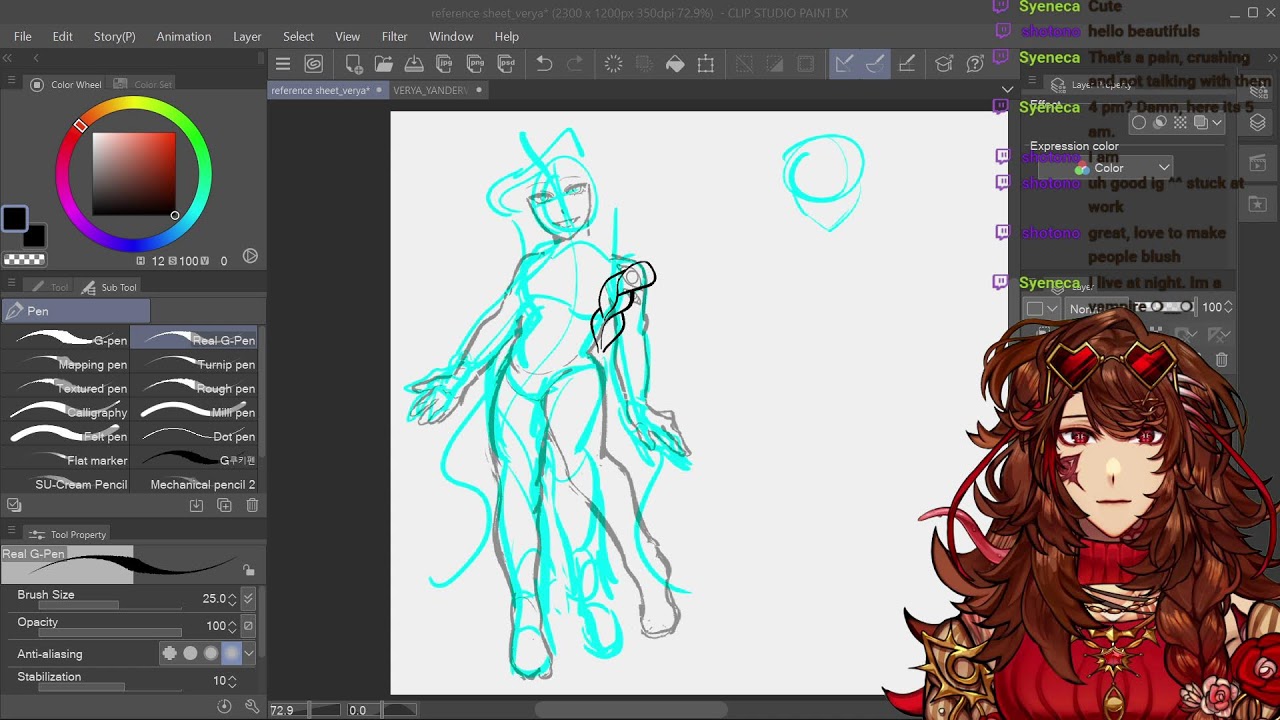 18+ ART STREAM!! drawing my ref sheet // relax + chill stream //!lurk ...