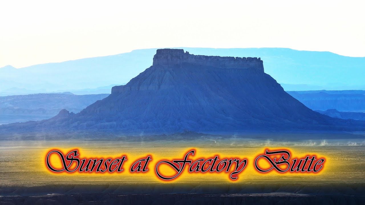 Sunset at Factory Butte, UTAH - YouTube