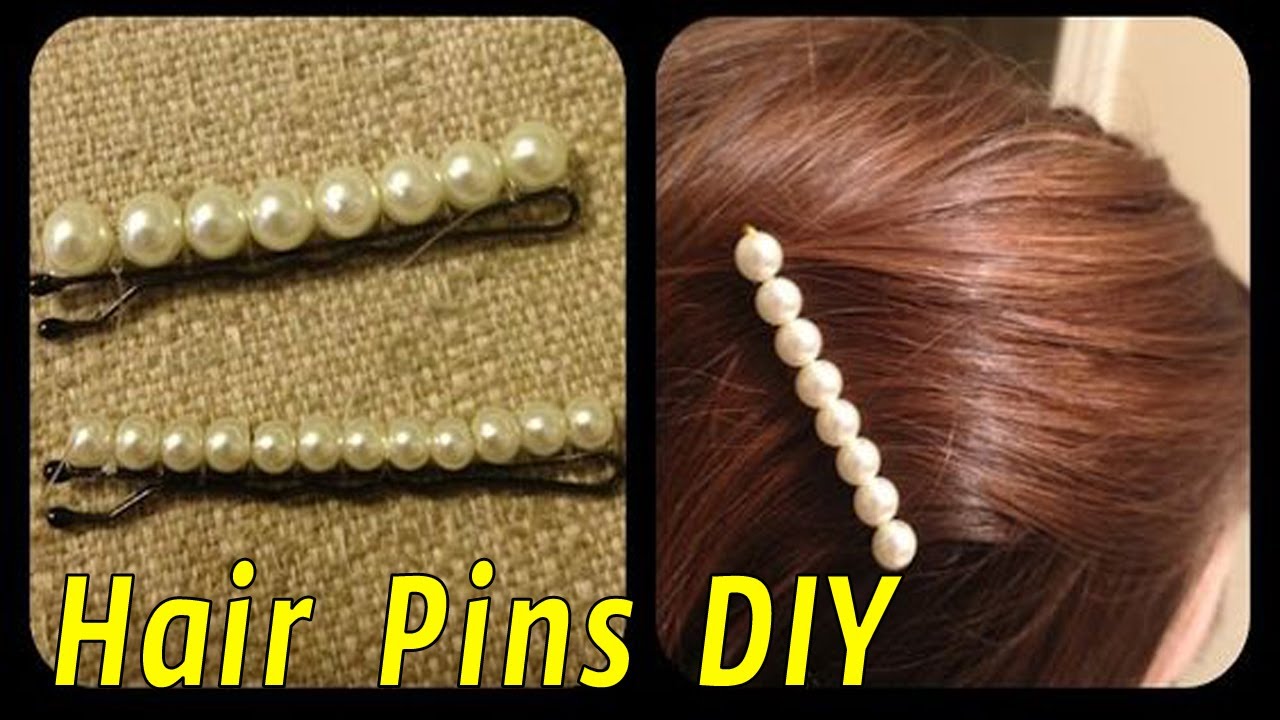 Pearls Hair Pin DIY || Hair Accessories Tutorials || Kavitha's Fashion ...