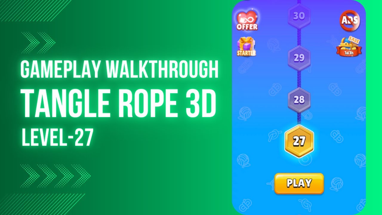 TANGLE ROPE 3D : LEVEL 27 - YouTube
