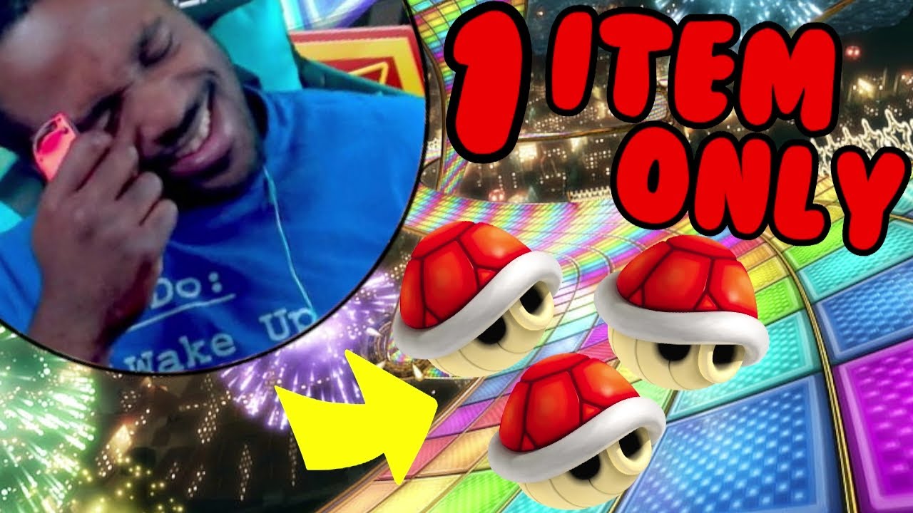 MK8 but i can ONLY use RED SHELLS…[INSANE ENDING] - YouTube