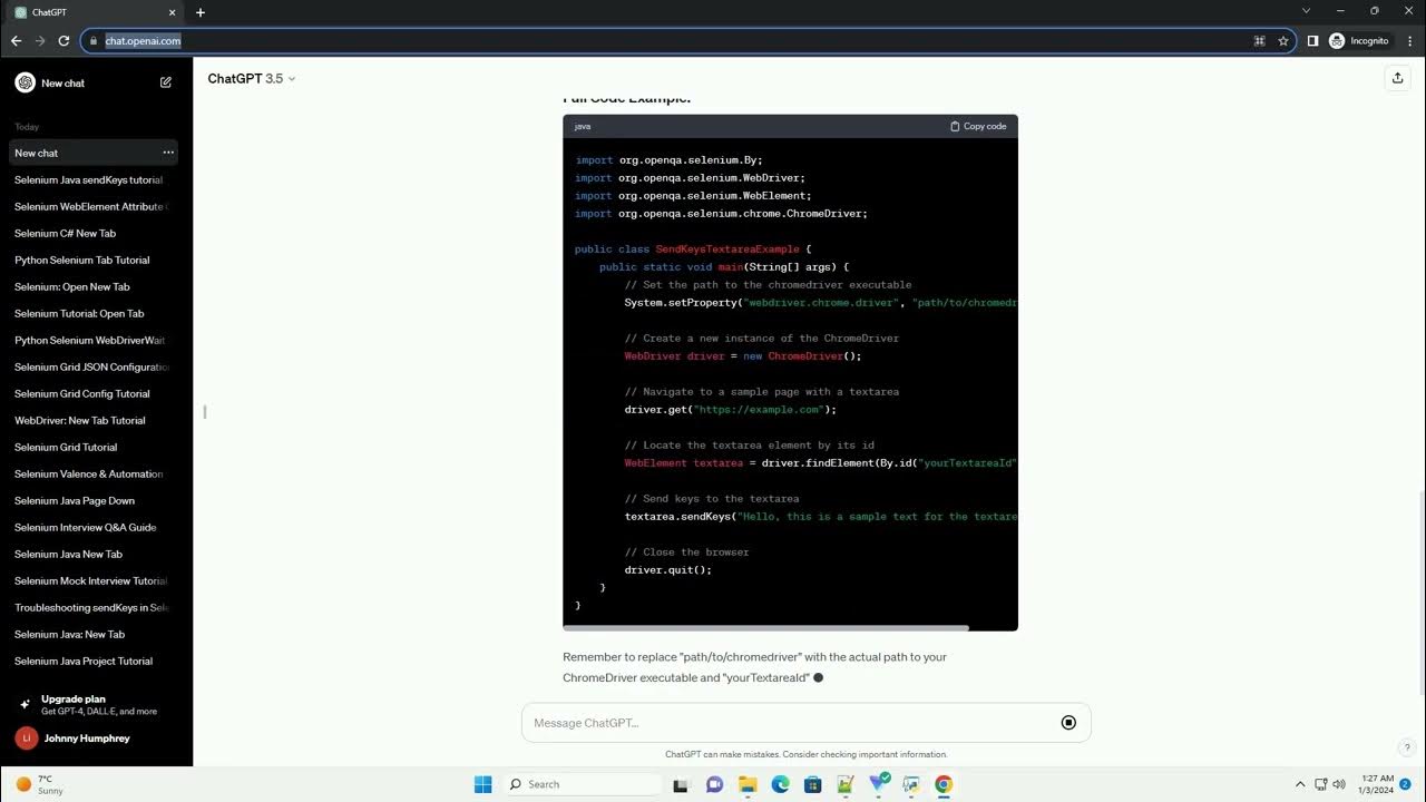 Sendkeys Textarea Selenium Java Youtube