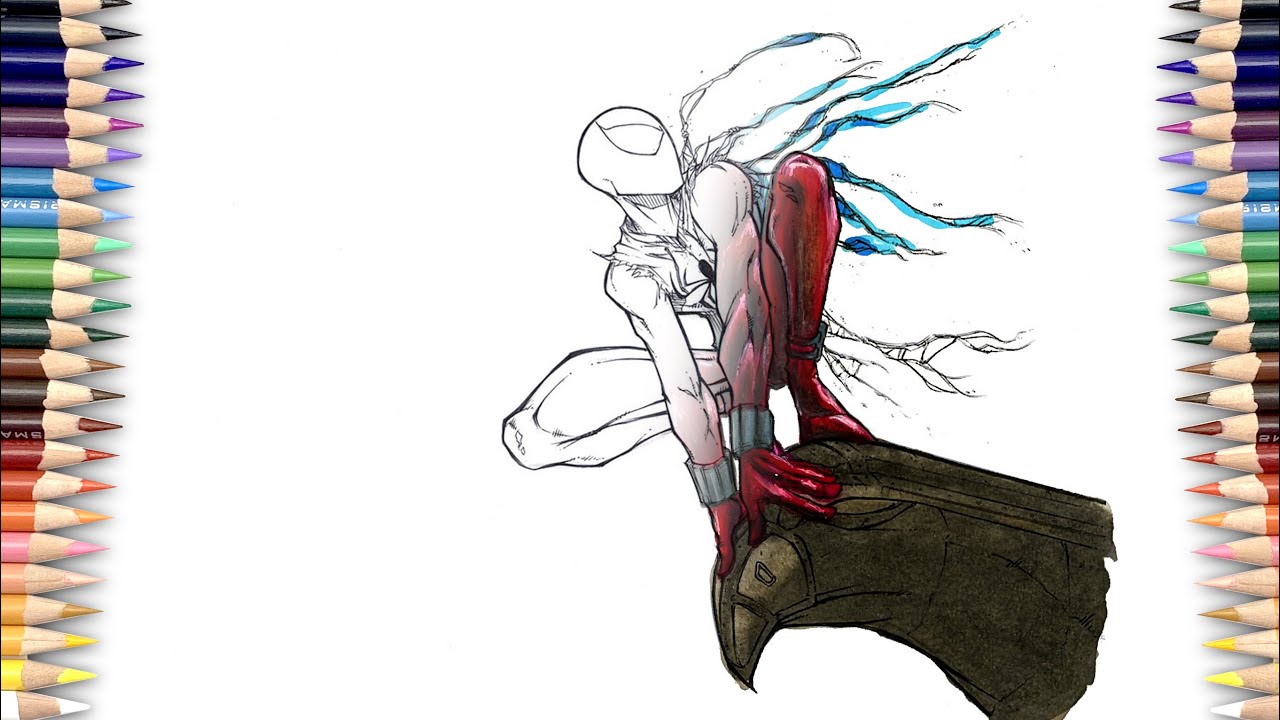 SCARLET SPIDER Coloring Page | Spider-Man Coloring Page [NCS] - YouTube