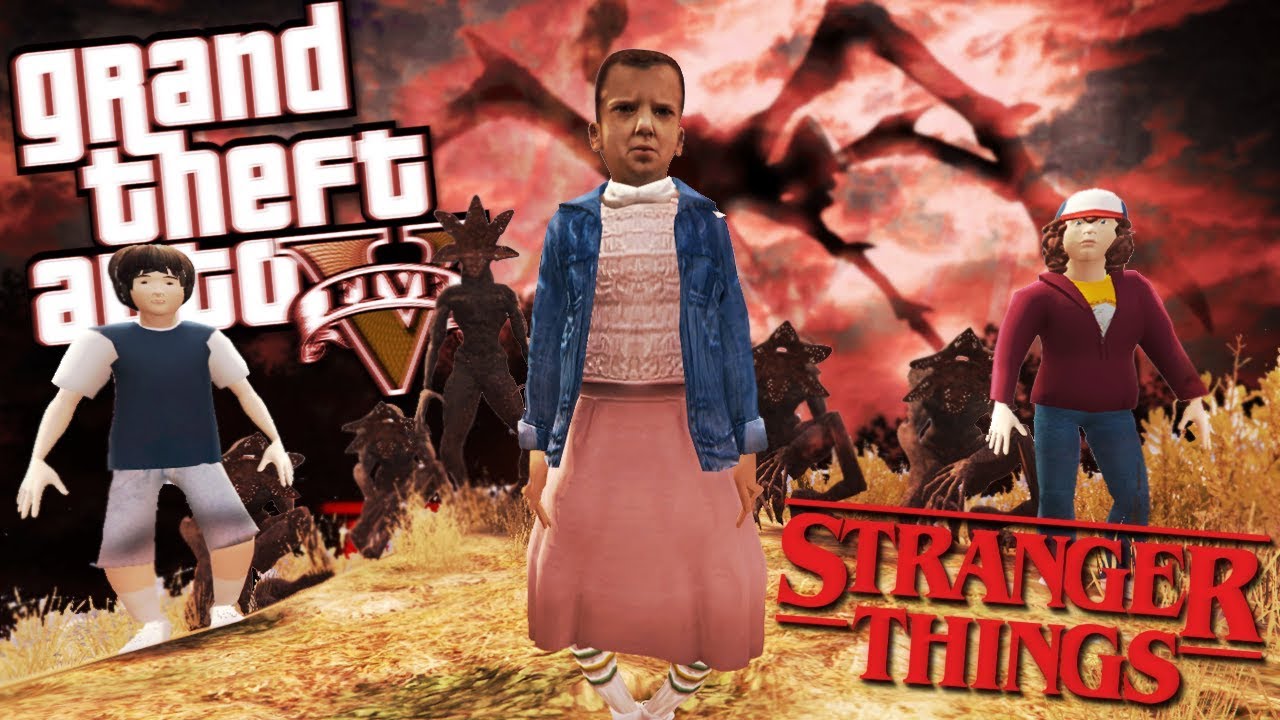 Stranger Things "ELEVEN" MOD w/ Mike, Dustin & Demogorgon (GTA 5 PC ...