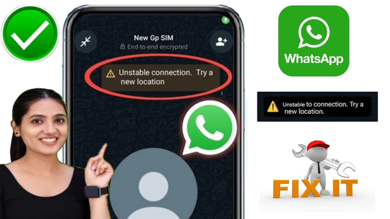 How to Fix Unstable connection. try a new location WhatsApp Calls ...