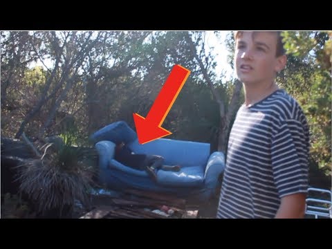 Random guy sleeping in the bush! - YouTube
