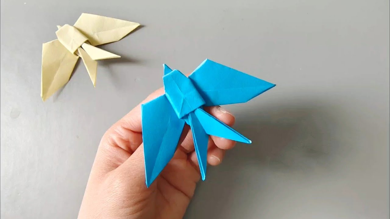 How to Fold an Elegant Shallow Bird - Step-by-Step Tutorial 🔥 #origami ...