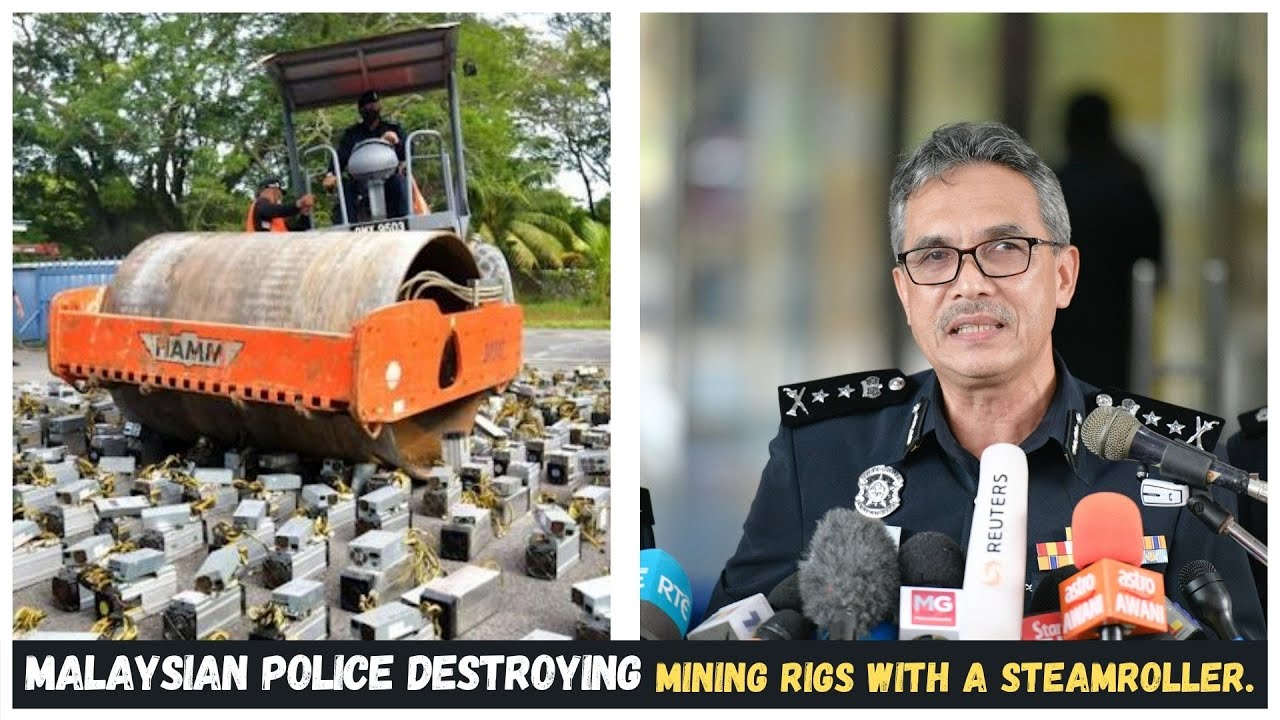 Viral video shows Malaysian police destroying 1,069 bitcoin mining rigs ...