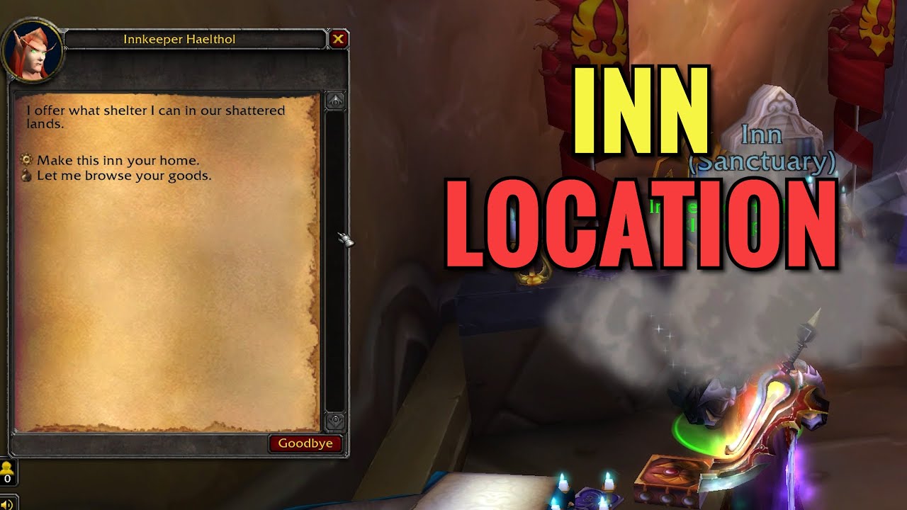 Shattrath Inn Location (WoW TBC) - YouTube