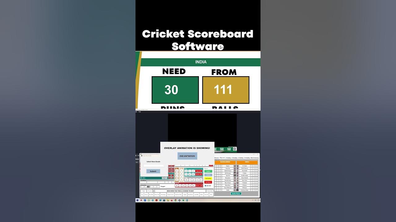 Cricket Scoreboard Software Cricket Scorecard Manager CSM #cricket # ...