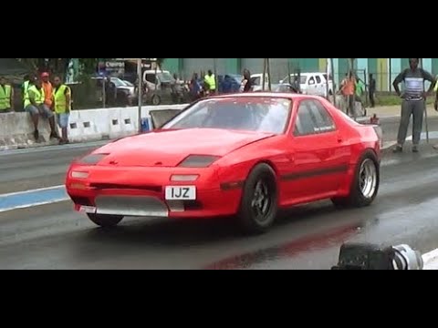 Kervin 1JZ RX7 @ TTASA Drag Racing Finals 2023 - YouTube