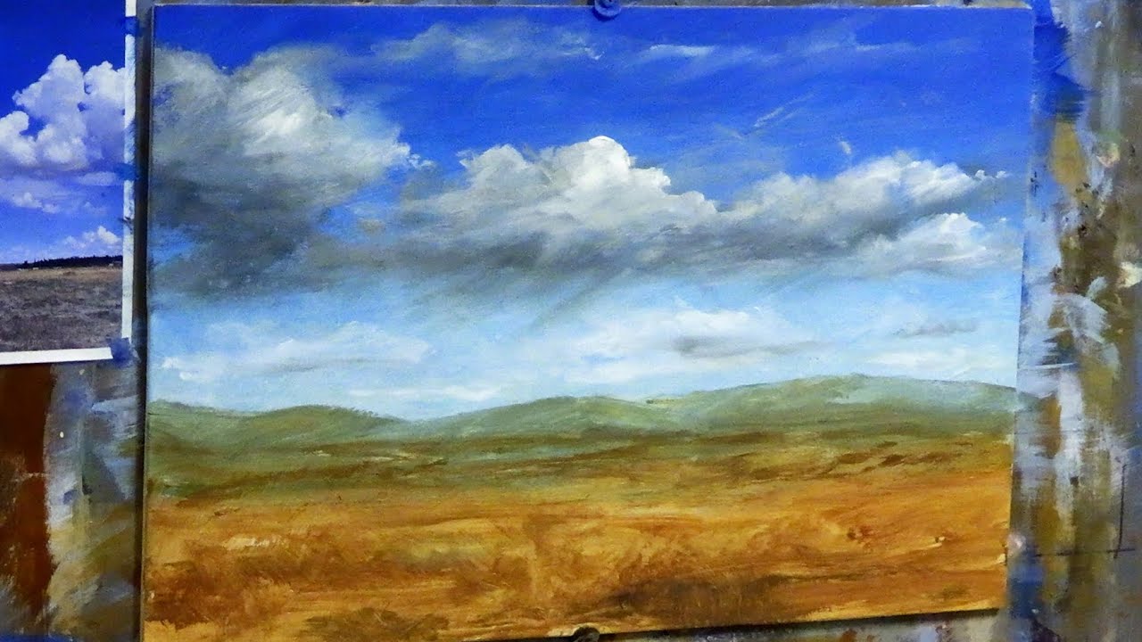 How to Paint Beginning Clouds with Acrylics. Fun and Easy Techniques ...