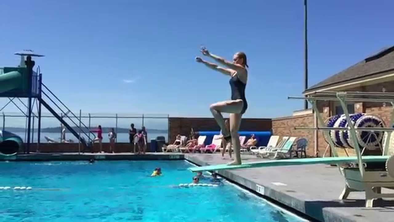 My favorite swimmer - Rose Ridder at Colman Pool, jump #8 - YouTube