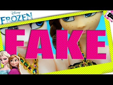 FAKE Frozen Dolls Knockoff Anna Elsa Olaf | KIMYOKITTEN - YouTube