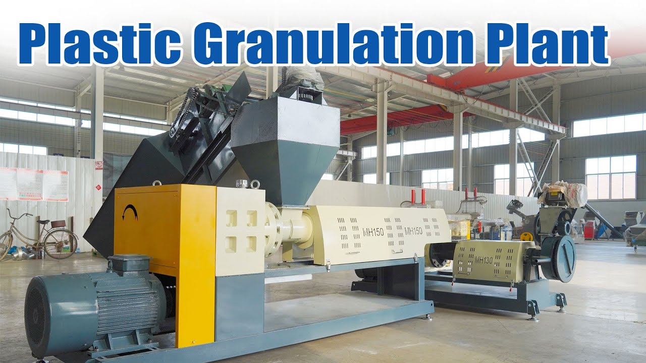 Plastic Granulation Plant | Plastic Recycling Pelletizer Machine - YouTube