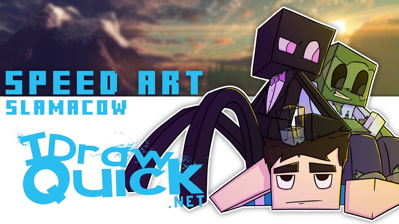 Slamacow (IDrawQuick Minecraft Speed Art) - YouTube