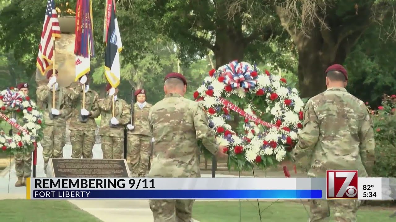 Fort Liberty ceremony remembers 9/11 - YouTube