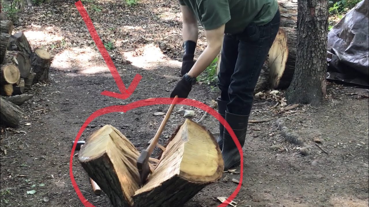 Split Large Logs The EASY WAY! - YouTube