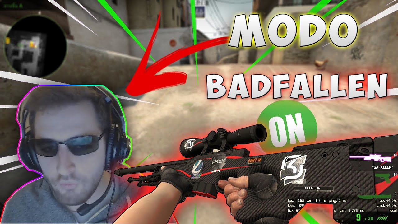 ATIVEI O MODO BAD FALLEN NO CSGO! - YouTube