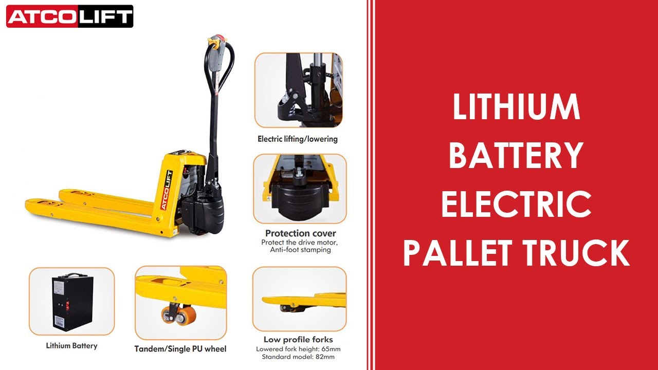 Lithium Battery Electric Pallet Truck | Power Pallet Truck | ATCOLIFT ...