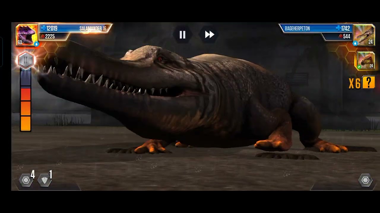 Salamander 16 - Jurassic world The game - YouTube