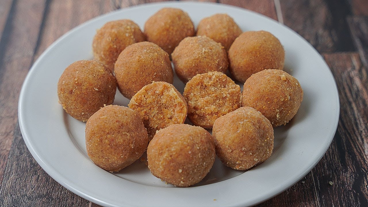 Maida Ladoo Recipe | Less Ingredients & Easy to Make | Delicious Flour ...
