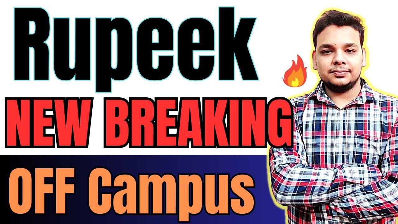 Rupeek Biggest Hiring Update | OFF Campus Drive For 2024 , 2023 , 2022 ...