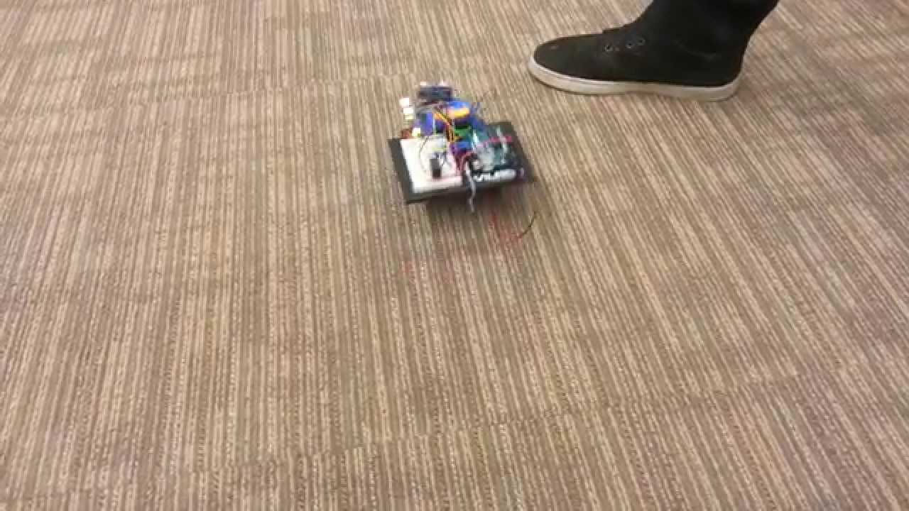RC car stopping system - YouTube