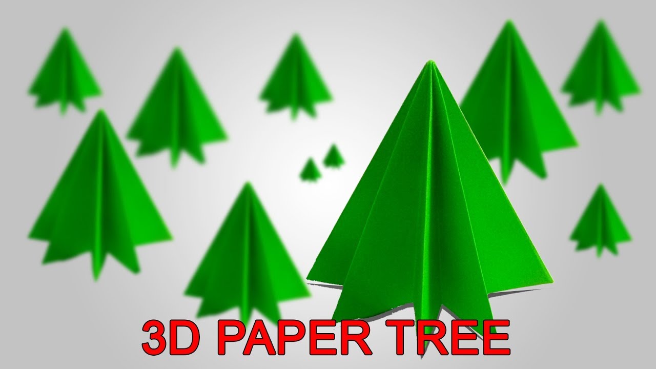 3D Origami Christmas Paper Tree Decoration | 3D Tree Decoration | Lina ...
