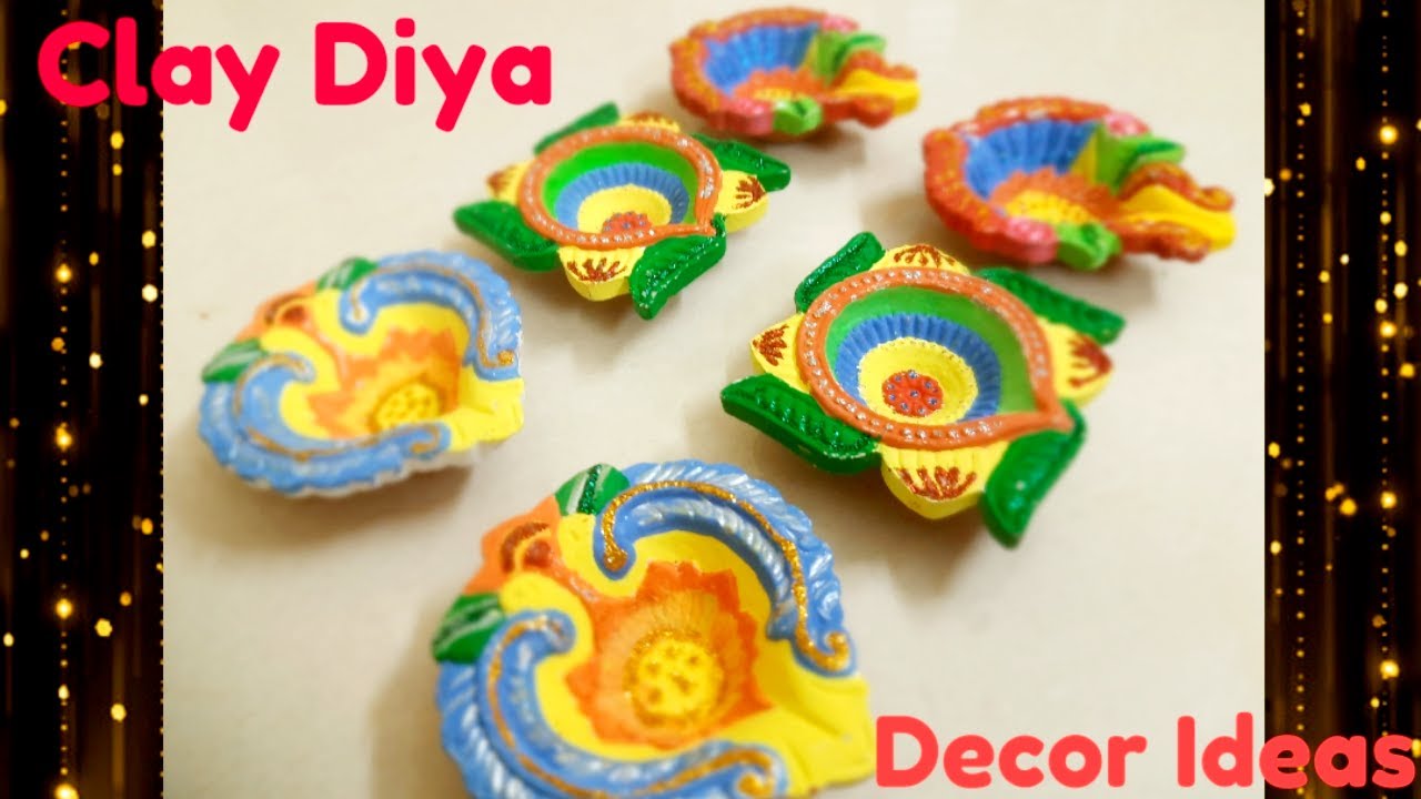 3 Easy & Unique Diya Lamp Decor Ideas | My Paintings 03 - YouTube