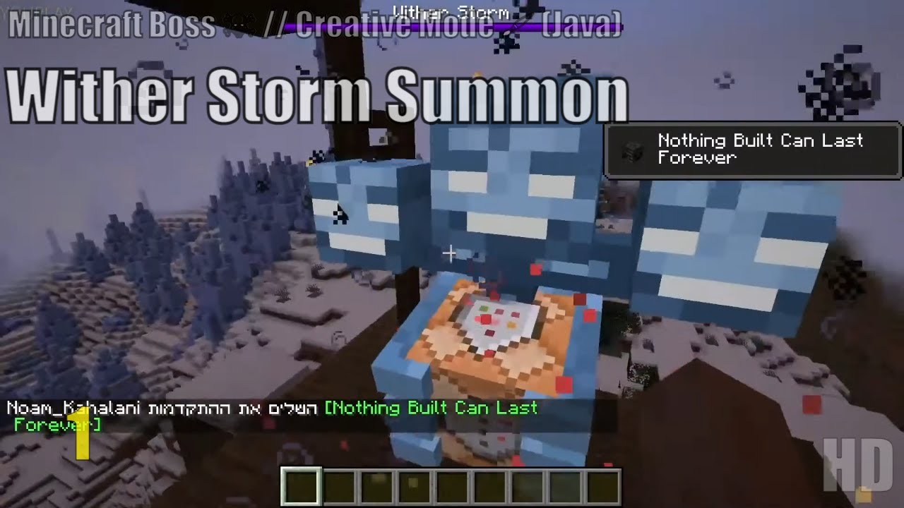Wither Storm Summon // Minecraft Boss ☠ // Creative Mode 🖌 (Java ...