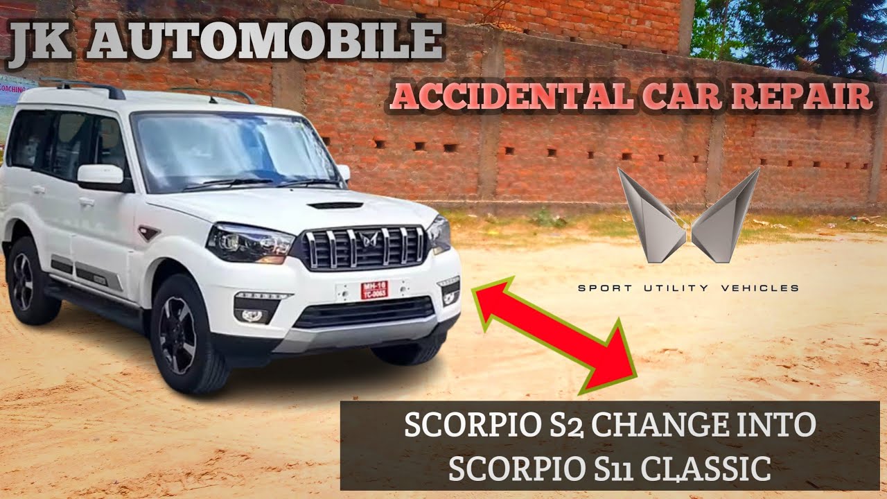 Scorpio s2 modify into Scorpio s11 classic 2024 model#mahindra#scorpio# ...